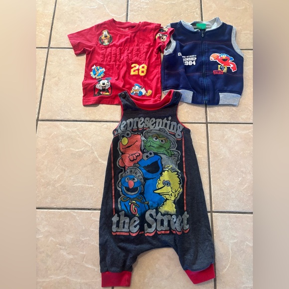 Sesame Street | Shirts & Tops | Sesame Street And Disney Bundle | Poshmark